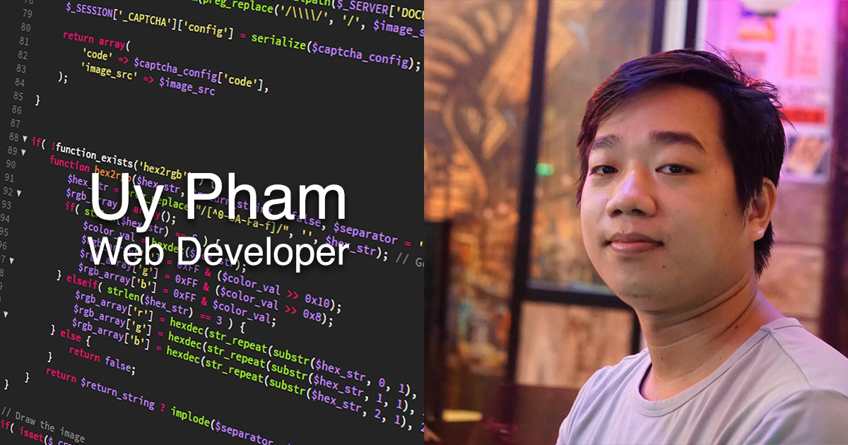 Uy Pham • Web Developer • 2025